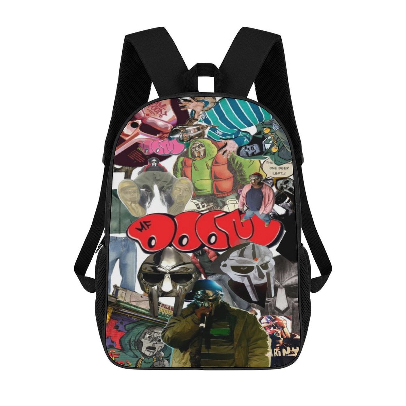 17In Mf Doom Backpack Bookbag Large for Office Lightweight Outdoor ...