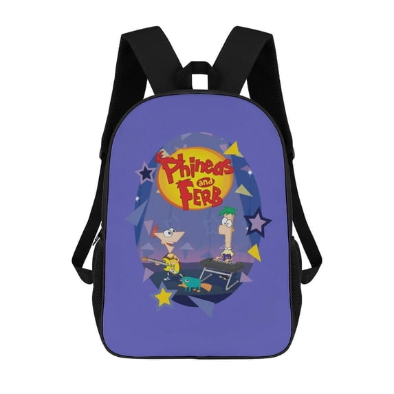 17In Phi-Neas Friend Ferb0 Backpack Bookbag Large for Office ...