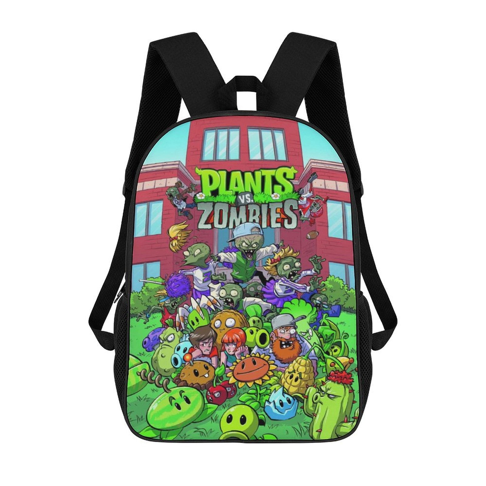 17In Plants Vs Zombie Backpack Large Capacity Travel Backpacks ...