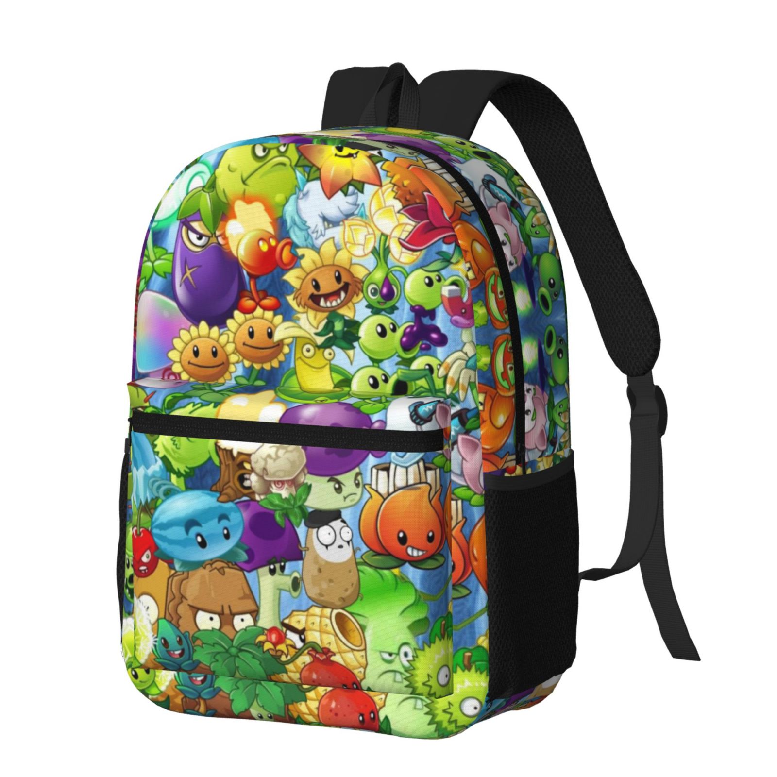 17In Plants vs Zombie Backpack Large Carry On Backpack with Front ...