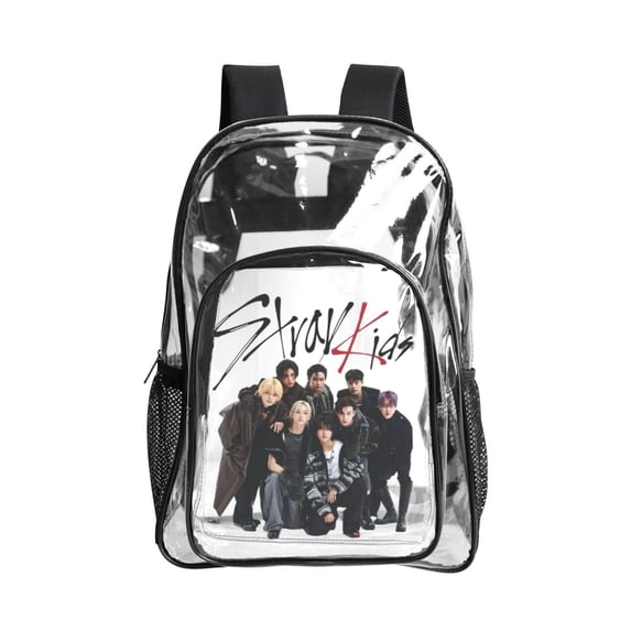17In SKZ Stray Korea Ki-DS (7) Clear Backpack Front Poket Heavy Duty ...