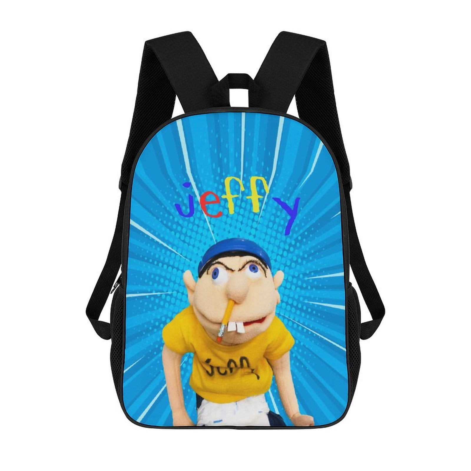 17In Sml Cartoon Jef-,fy Backpack Bookbag Large for Office Lightweight ...