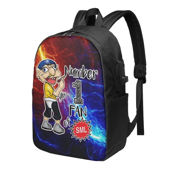 17In Sml Cartoon Jef-,fy Travel Laptop Backpack Large Business Backpack ...