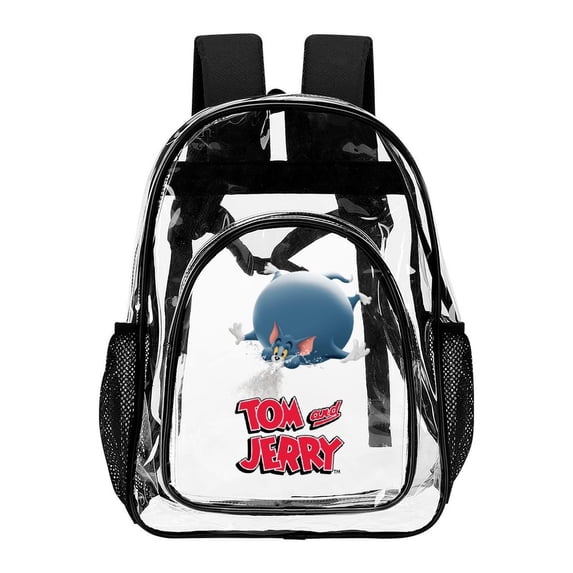 17In Tom Cat Jerly (6) Clear Backpack with Front Pocket Heavy Duty ...