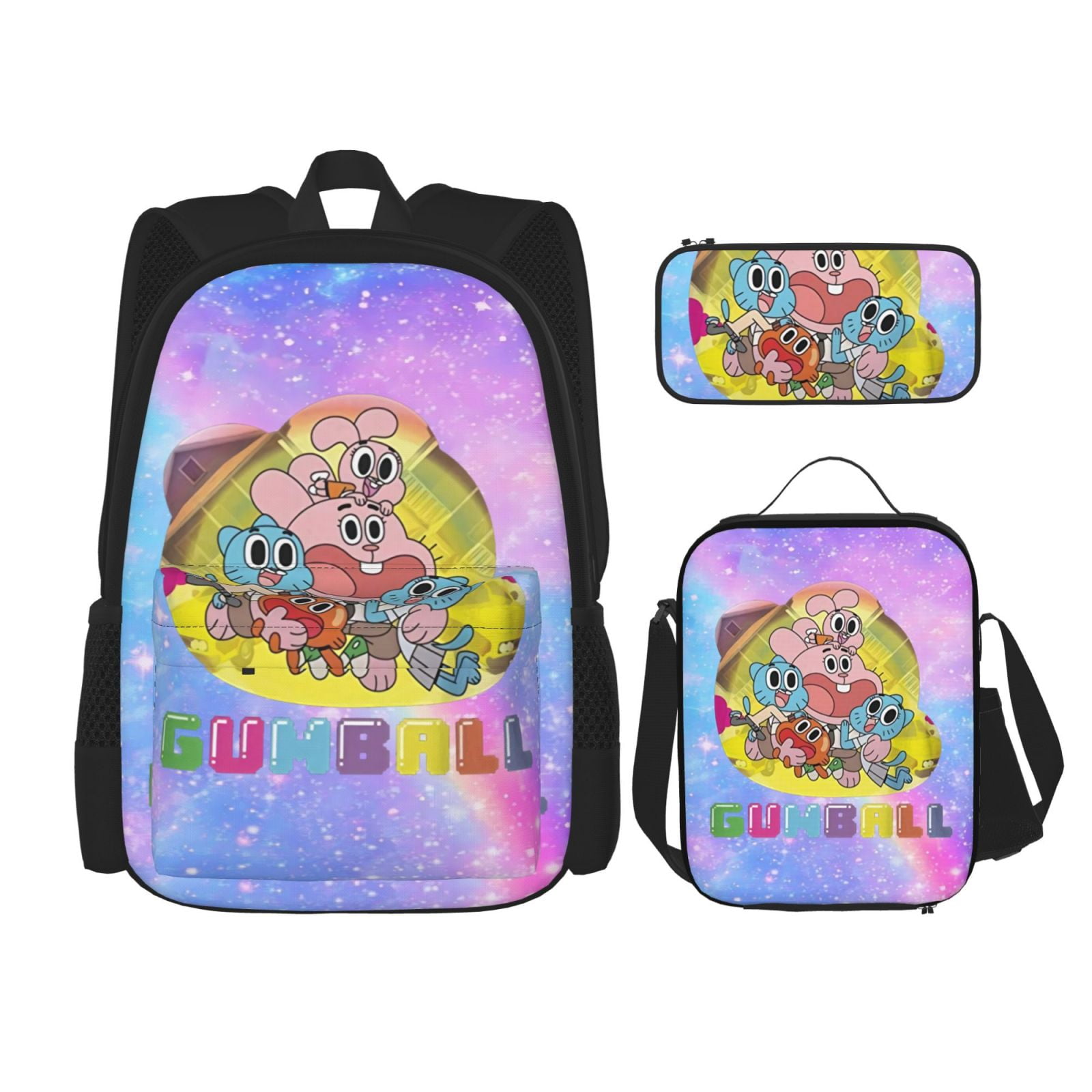 17Inches The Amazing World Of Gumball Laptop Backpack Set for 3D ...