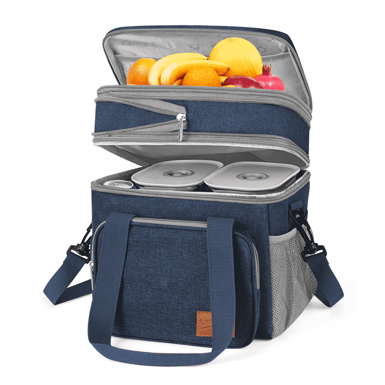 CshidWorld 17L Insulated Lunch Bag, Thermal Cooler Tote with Zipper ...