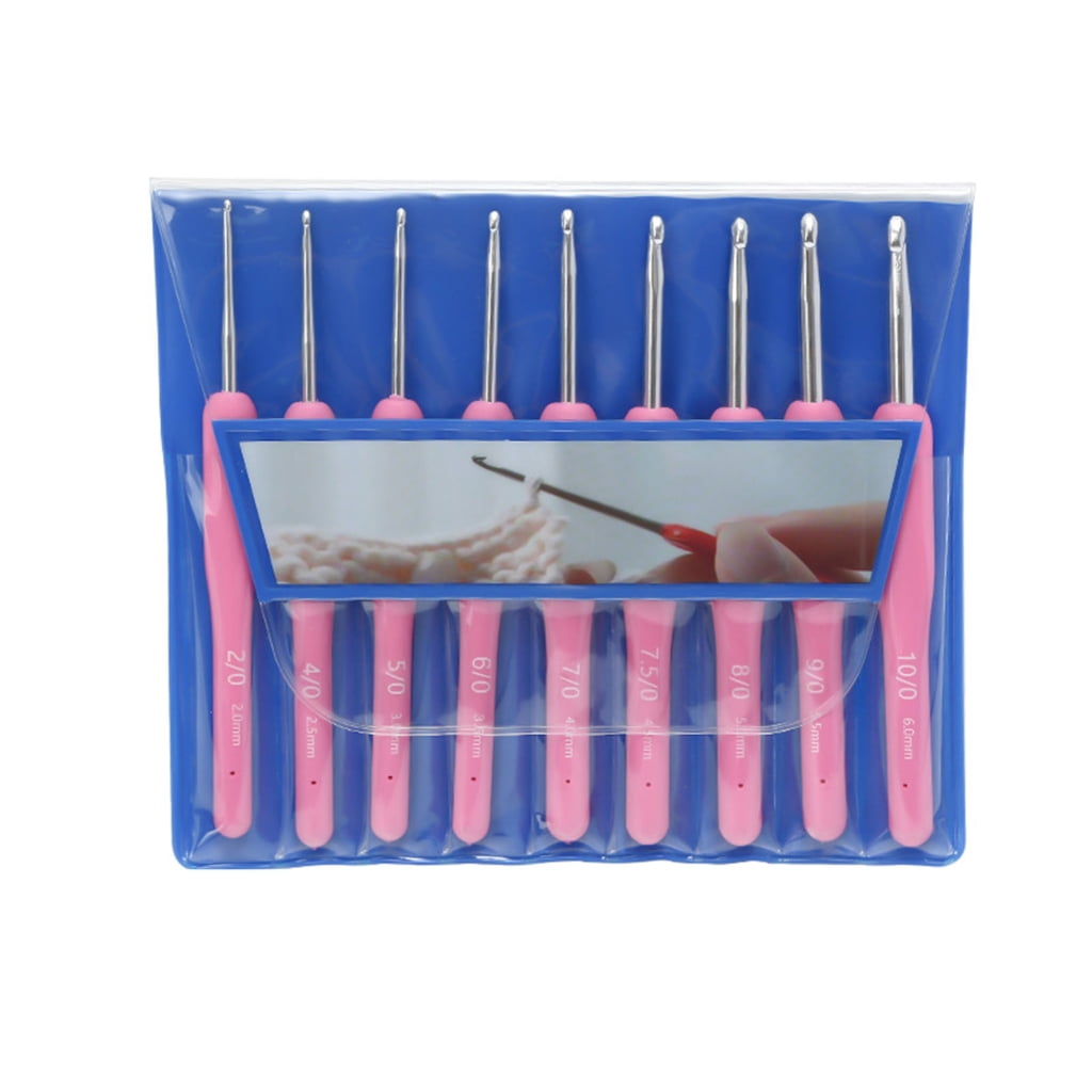 17PCS Ergonomic Crochet Hooks with PVC Bag, Crochet Hooks Set for Hand ...