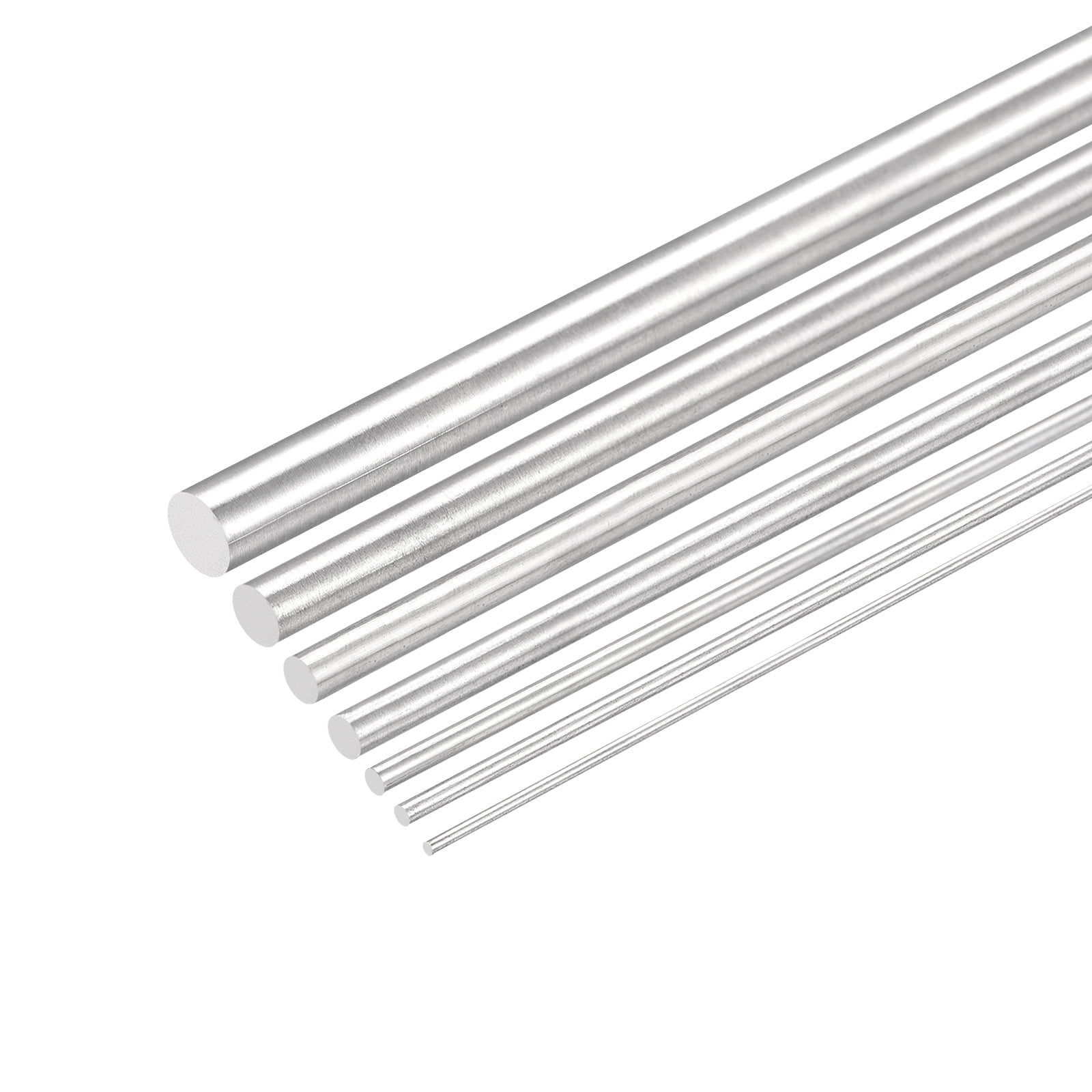 17Pack Stainless Steel Round Rods 1mm to 8mm Assorted Diameter 200mm ...