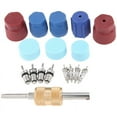 17Pcs Air Conditioning Valve Core Kit Valve Cores Accessories A/C R12 ...