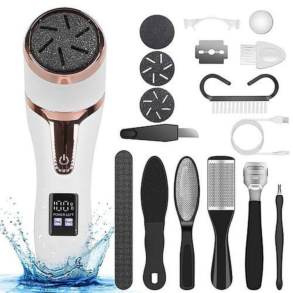 17Pcs Electric Foot Callus Remover with Vacuum Foot Grinder ...