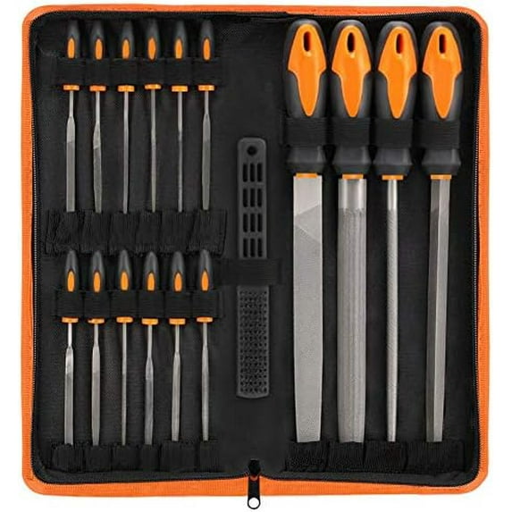 17Pcs File Tool Set with Carry Case,Premium Grade T12 Drop Forged Alloy ...