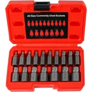 12 Piece Easy Out Small to Large Screw Extractor Kit Set Easy Out Screw ...
