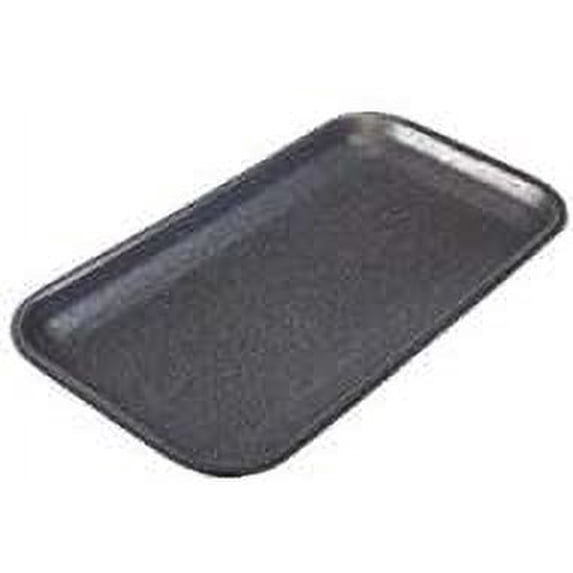 17SBK(100PCS), 17S Black Foam Meat Trays - Walmart.com