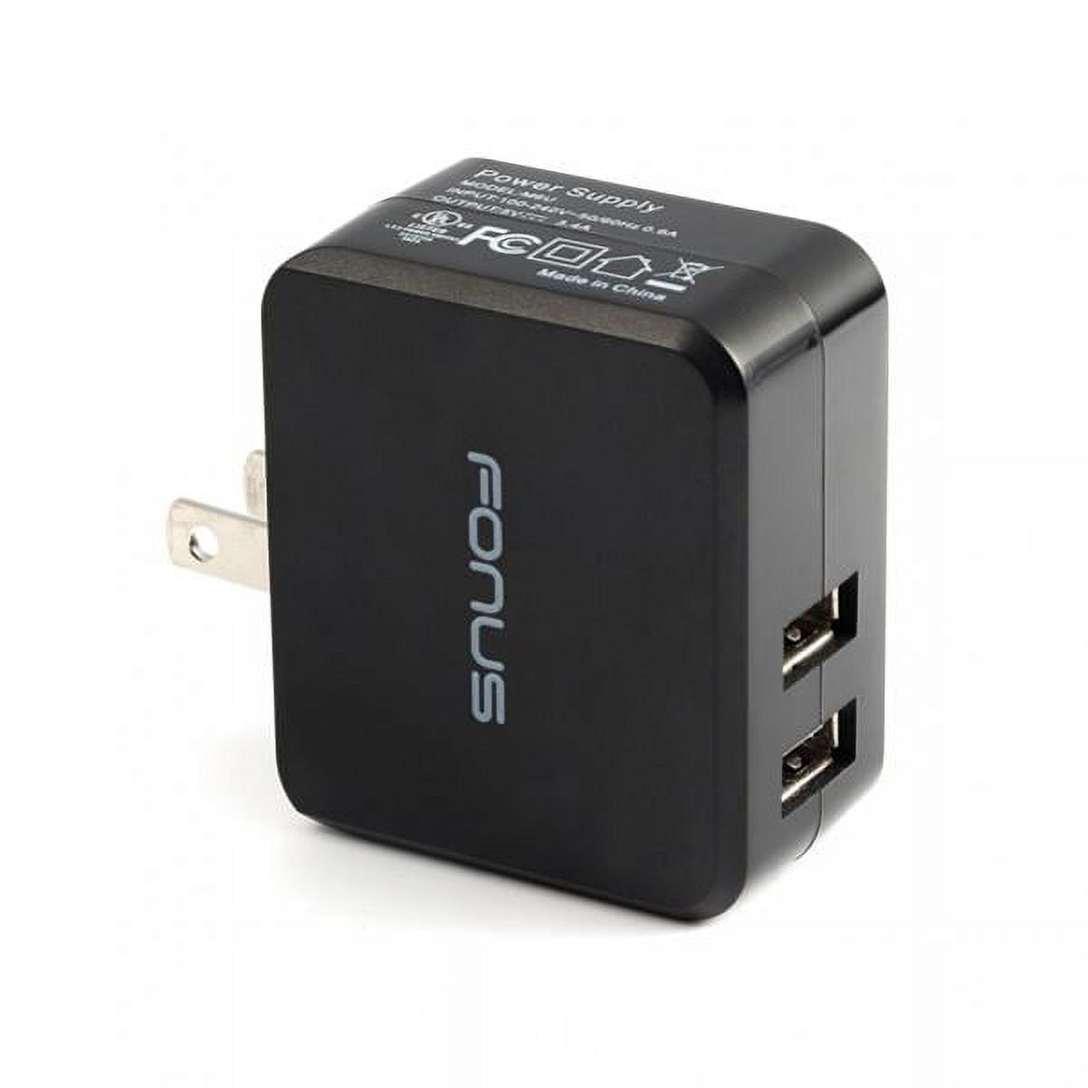 17W 3.4 Amp 2-Port Rapid USB Home Wall AC Charger Power Adapter Dual ...