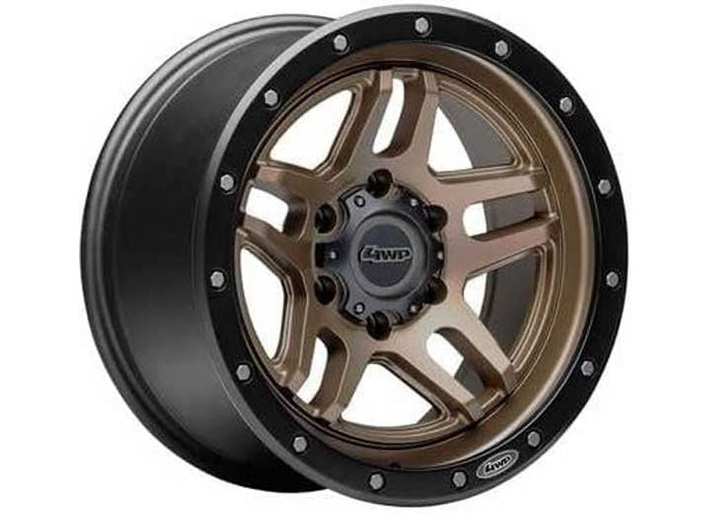 4WP 9514 T-Series 17x8.5 Bronze Wheel with Gloss Black Lip, 6x5.5 Bolt ...