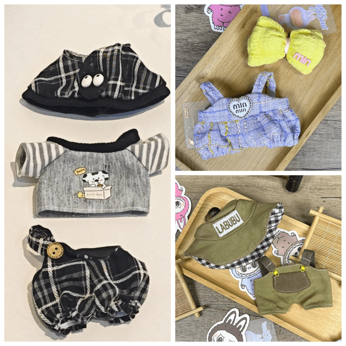 17cm Dolls Clothes for Lbb, Clothes Set for Lbb Doll, Clothes set 3 Piece Set Hat Clothes ...