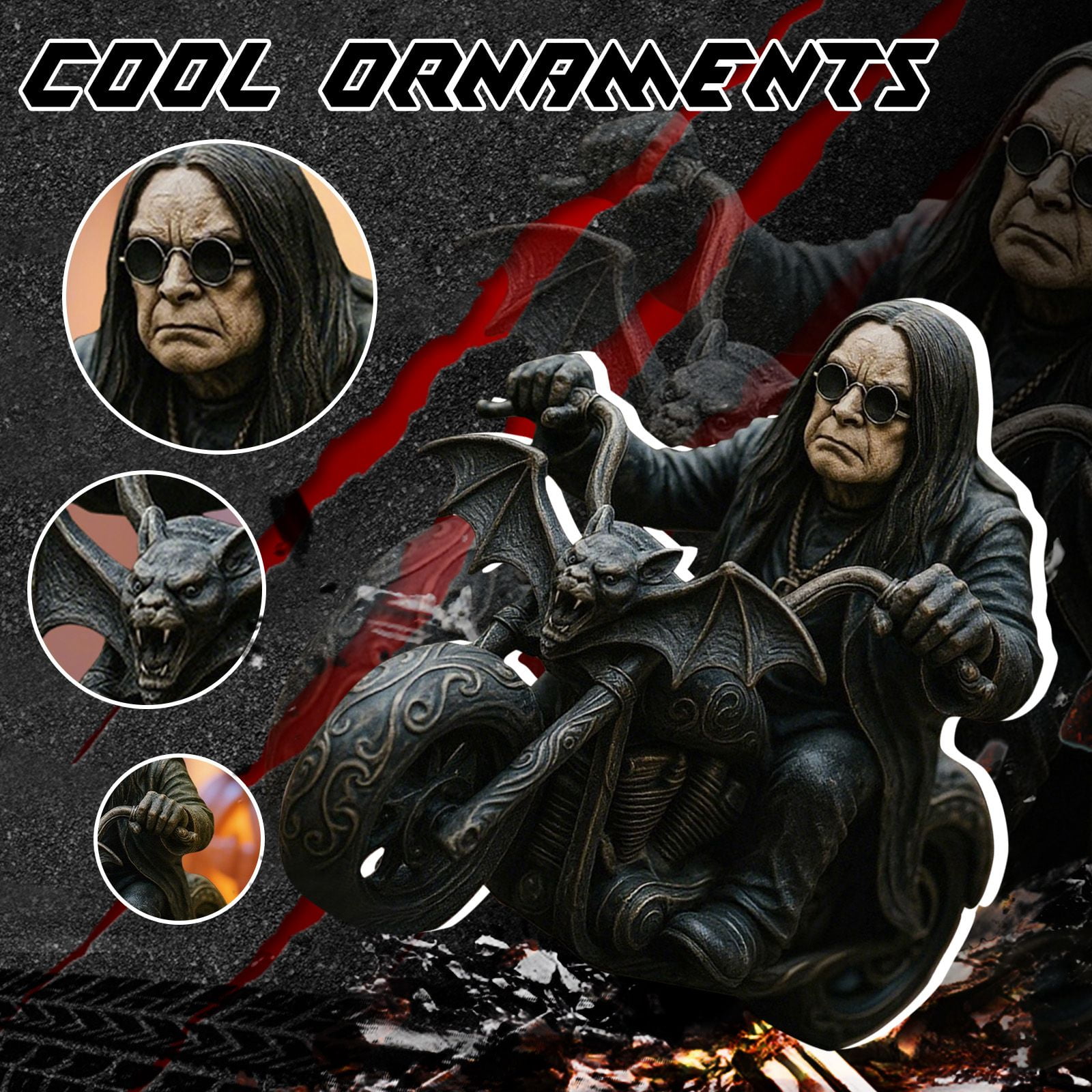 17cm Ozzy Osbourne - Themed Resin Tubbz Duck Figurine,Rockstar ...