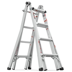 Louisville Ladder 6-Foot Fiberglass Twin Front Step Ladder, 375-Pound ...