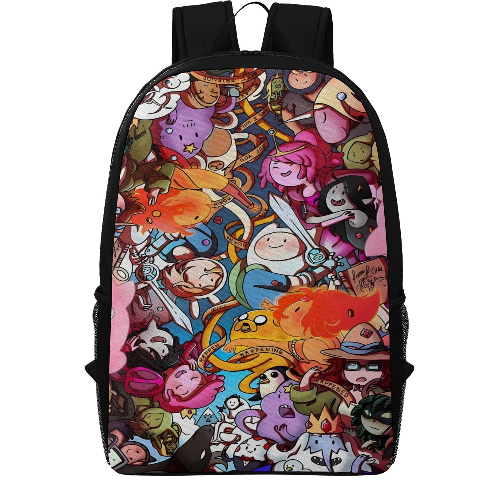 17in Adventure Time Graphic Laptop Backpack for Women Men, Computer Bag ...
