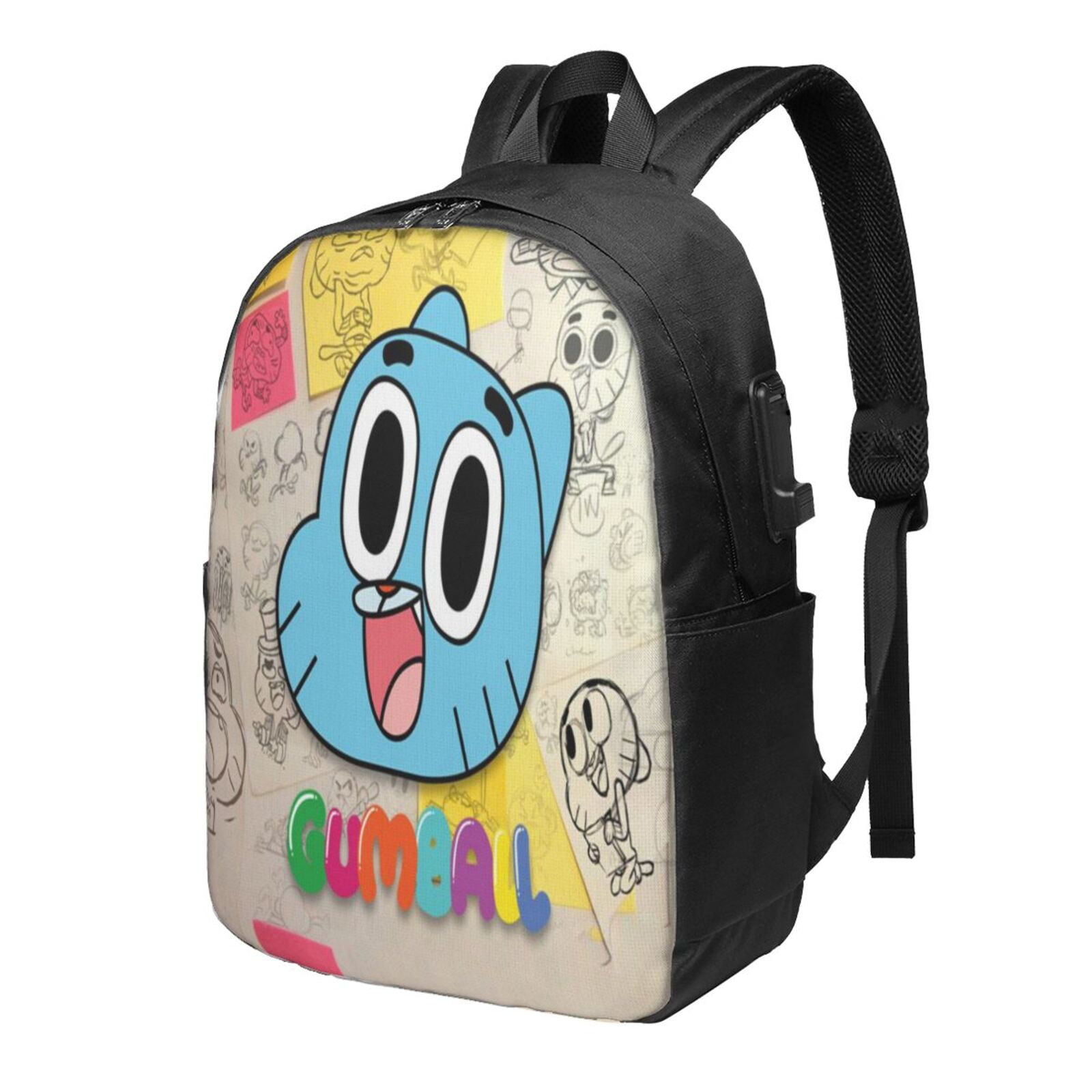 17in Amazing World Of Gumball Backpack with Usb Charging Port Backpacks ...