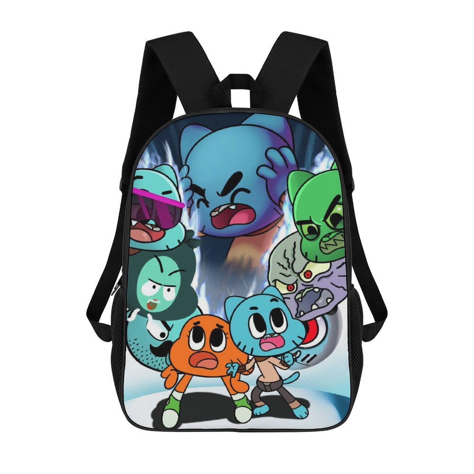 17in Amazing World of Gumball Backpack Cartoon School Bookbag Graphic ...