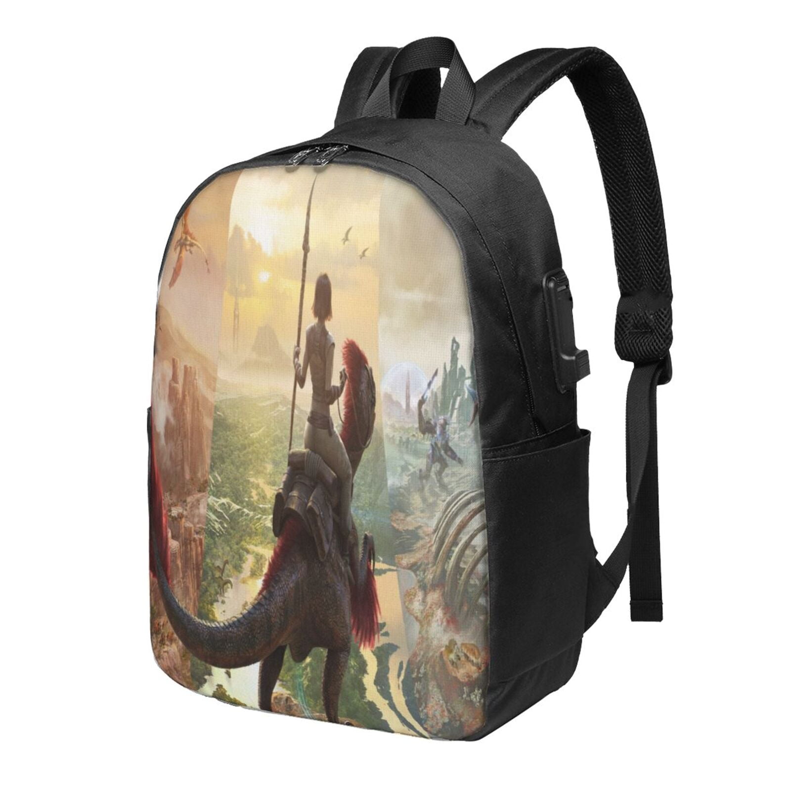 17in Ark Survival Laptop Backpack with USB Port,Cute Backpack Laptop ...