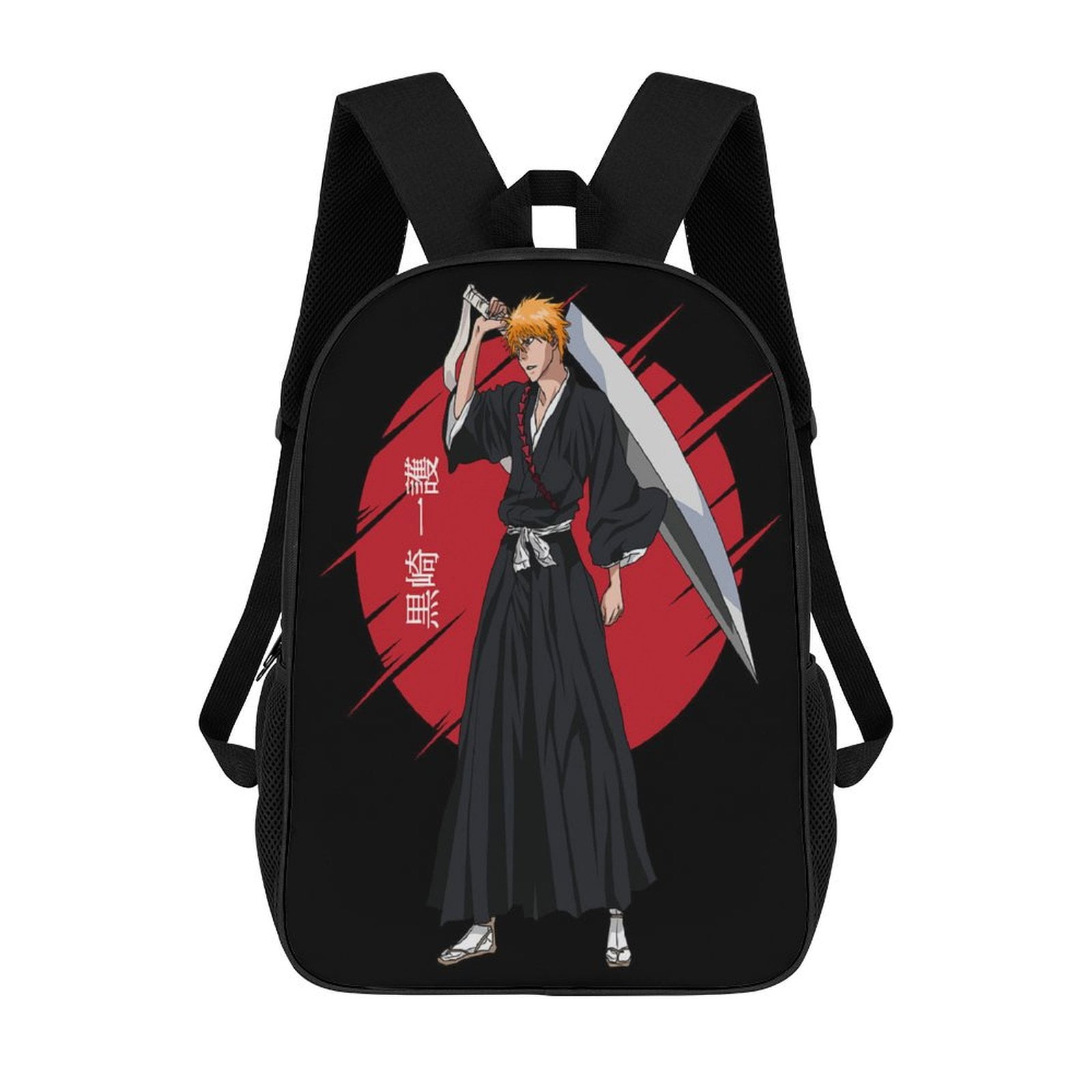 17in Bleach Ichigo Kurozaki Backpack Cartoon School Bookbag Graphic ...