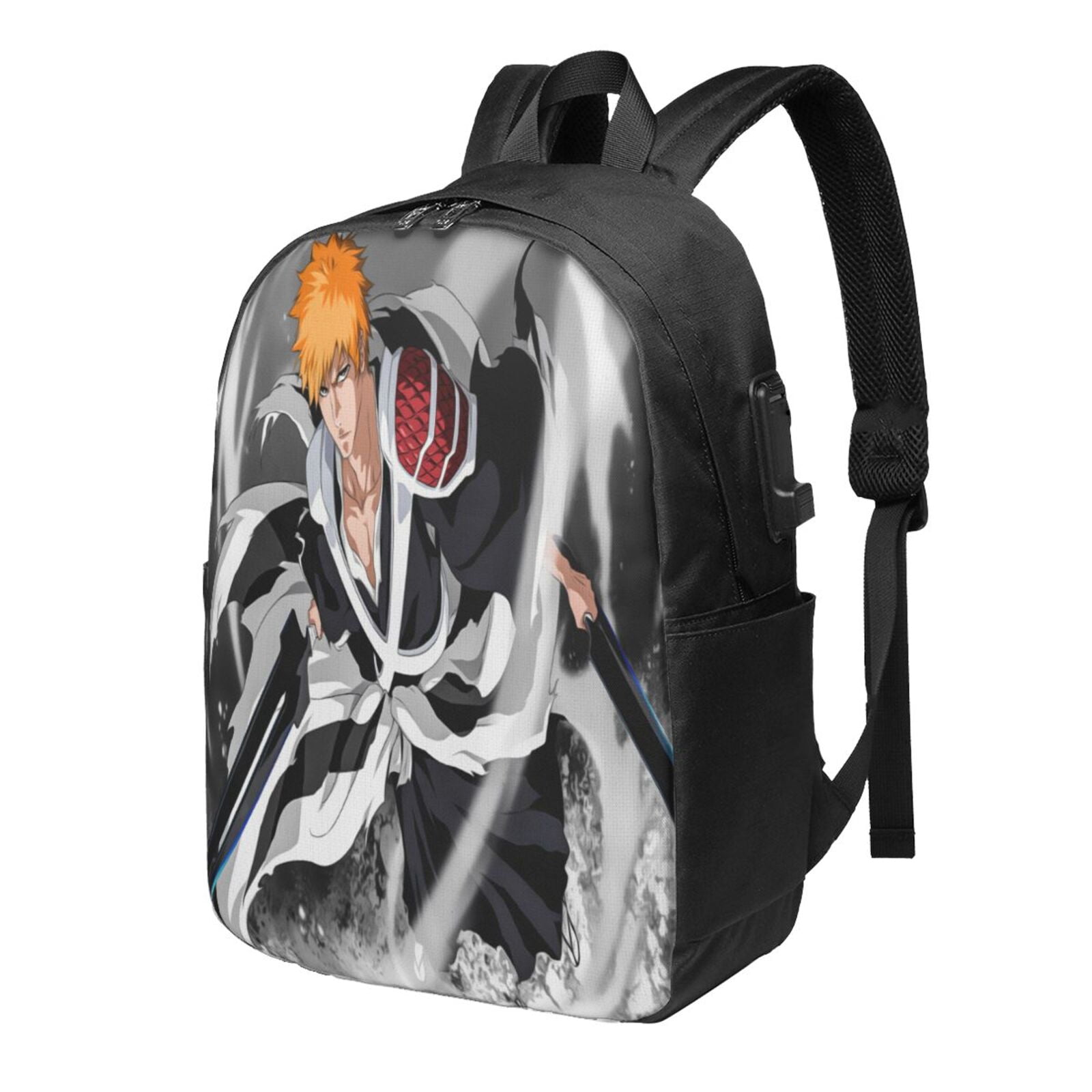 17in Bleach Ichigo Kurozaki Backpack with Usb Charging Port Backpacks ...