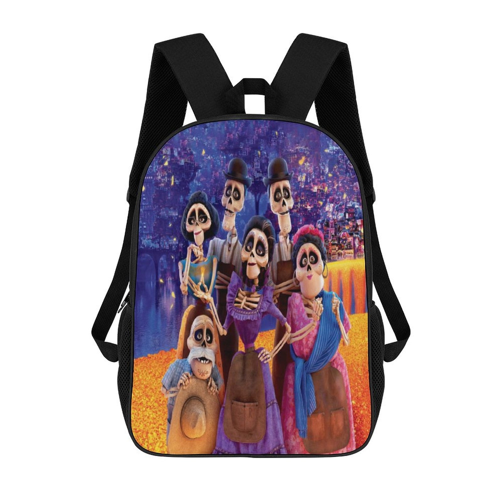 17in Coco Movie Backpack Cartoon School Bookbag Graphic Printed Laptop ...