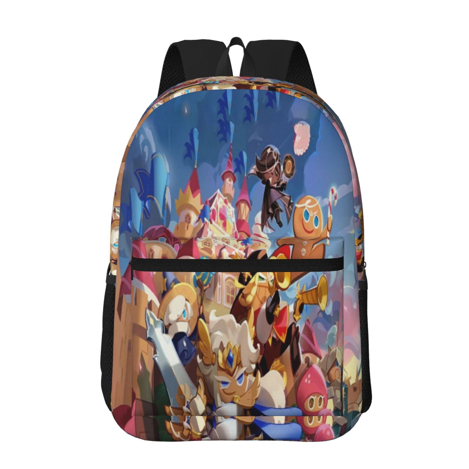 17in Cookie Run Kingdom Backpack With Pocket Cartoon Backpack Travel ...