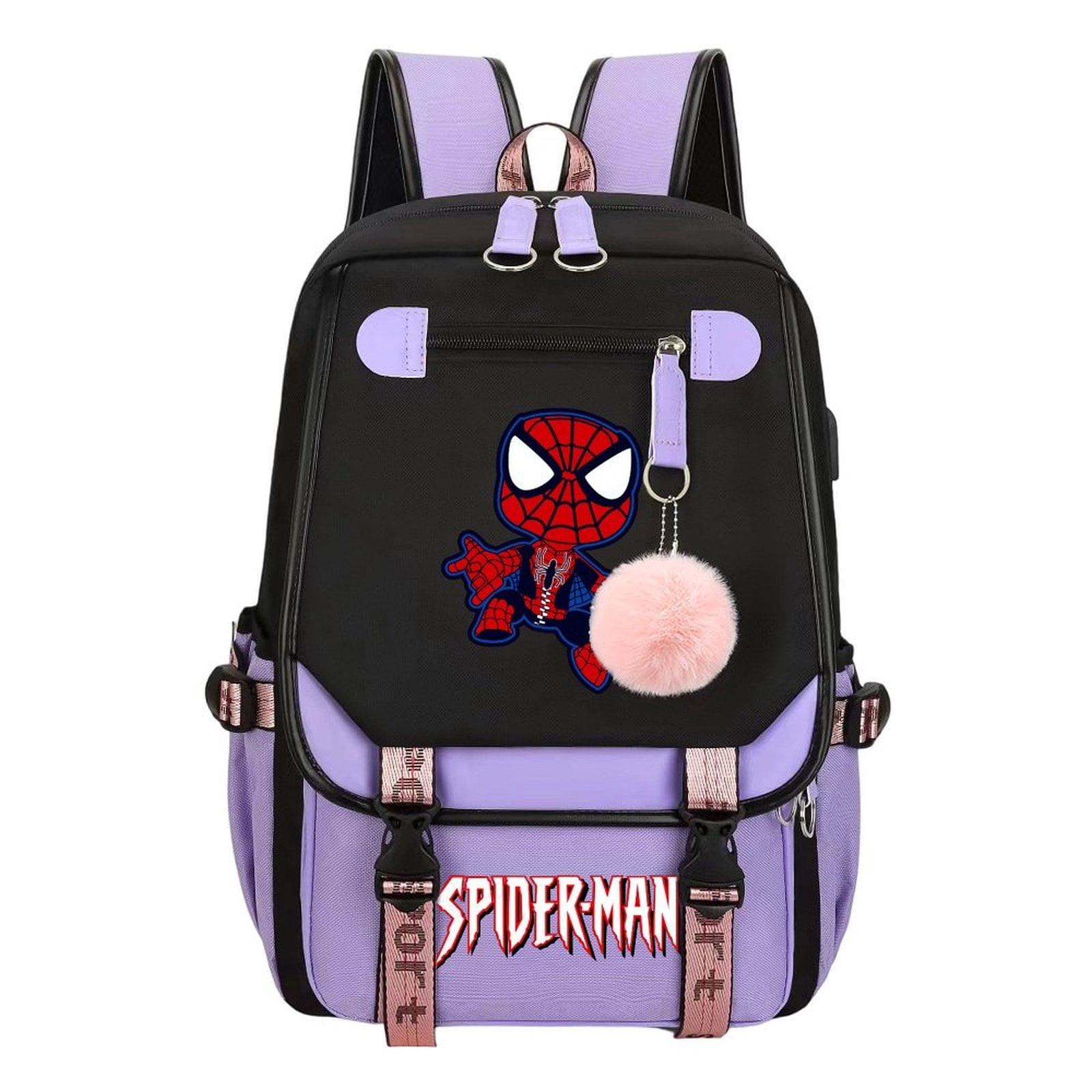 17in Cute Spiderman Backpack Lightweight Superhero Laptop Shoulders ...