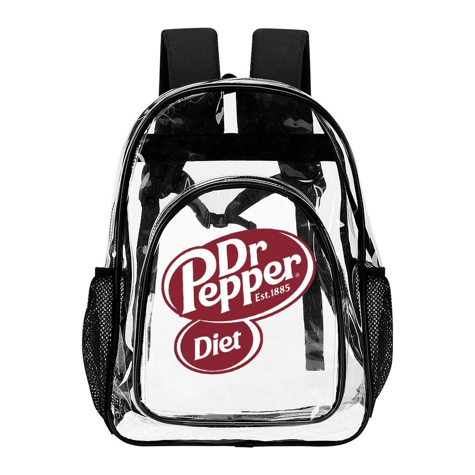 17in D Pepper Clear Backpack With Front Pocket Clear Bag Heavy Duty PVC ...