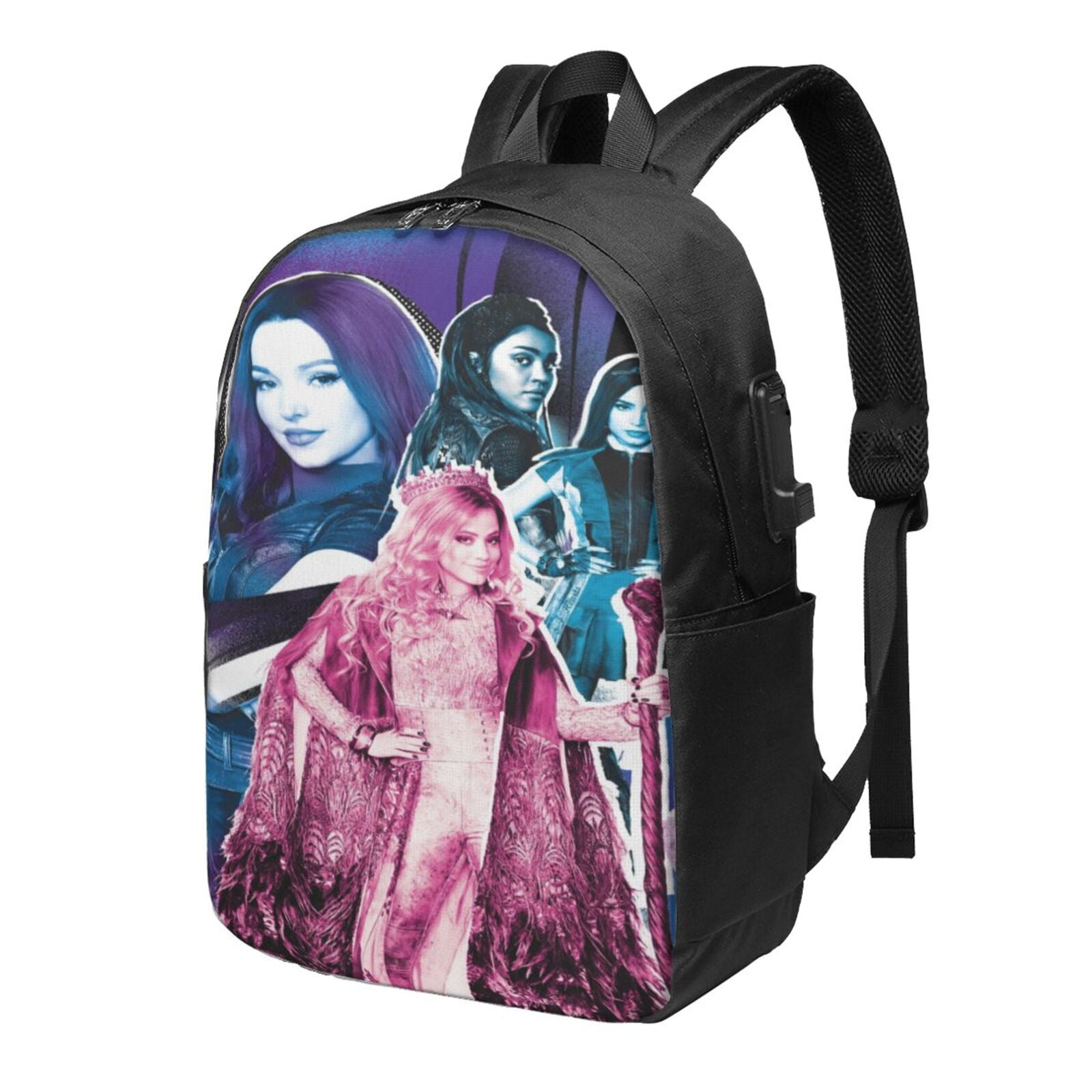 17in Descen-Dant Backpack with Usb Charging Port Cute Cartoon Backpacks ...