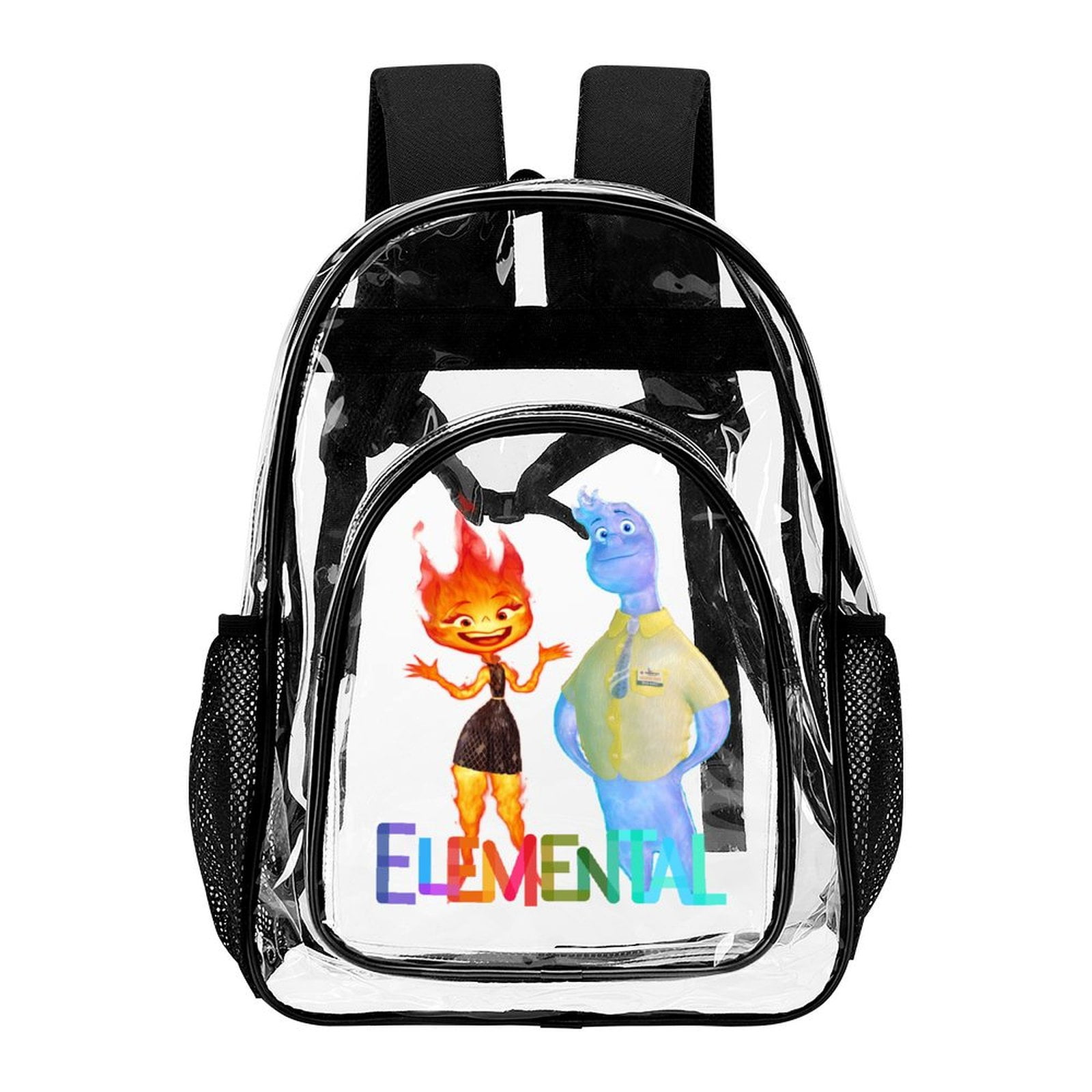 17In Element-a Clear Backpac with Front Pocket Clear Bag Heavy Duty PVC ...