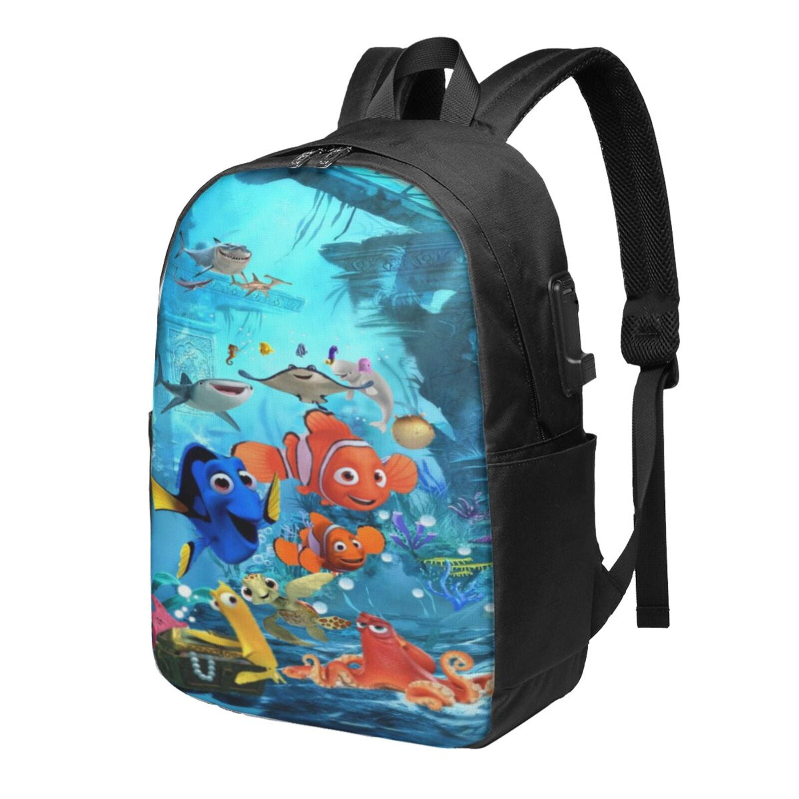 17in Finding Nem0 Backpack with Usb Charging Port Cute Cartoon ...
