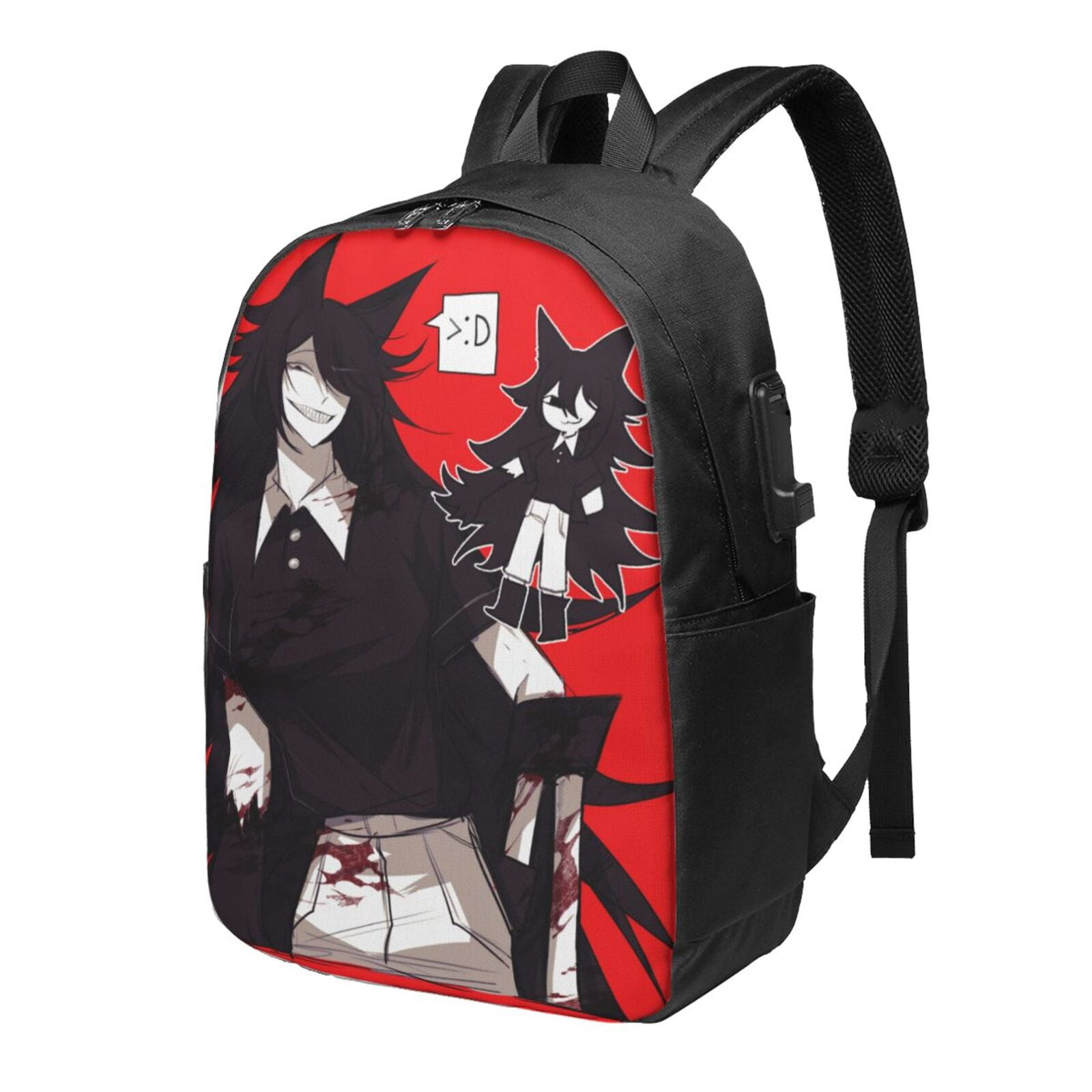 17in Fundamental Paper Education Laptop Backpack with USB Port,Cute ...