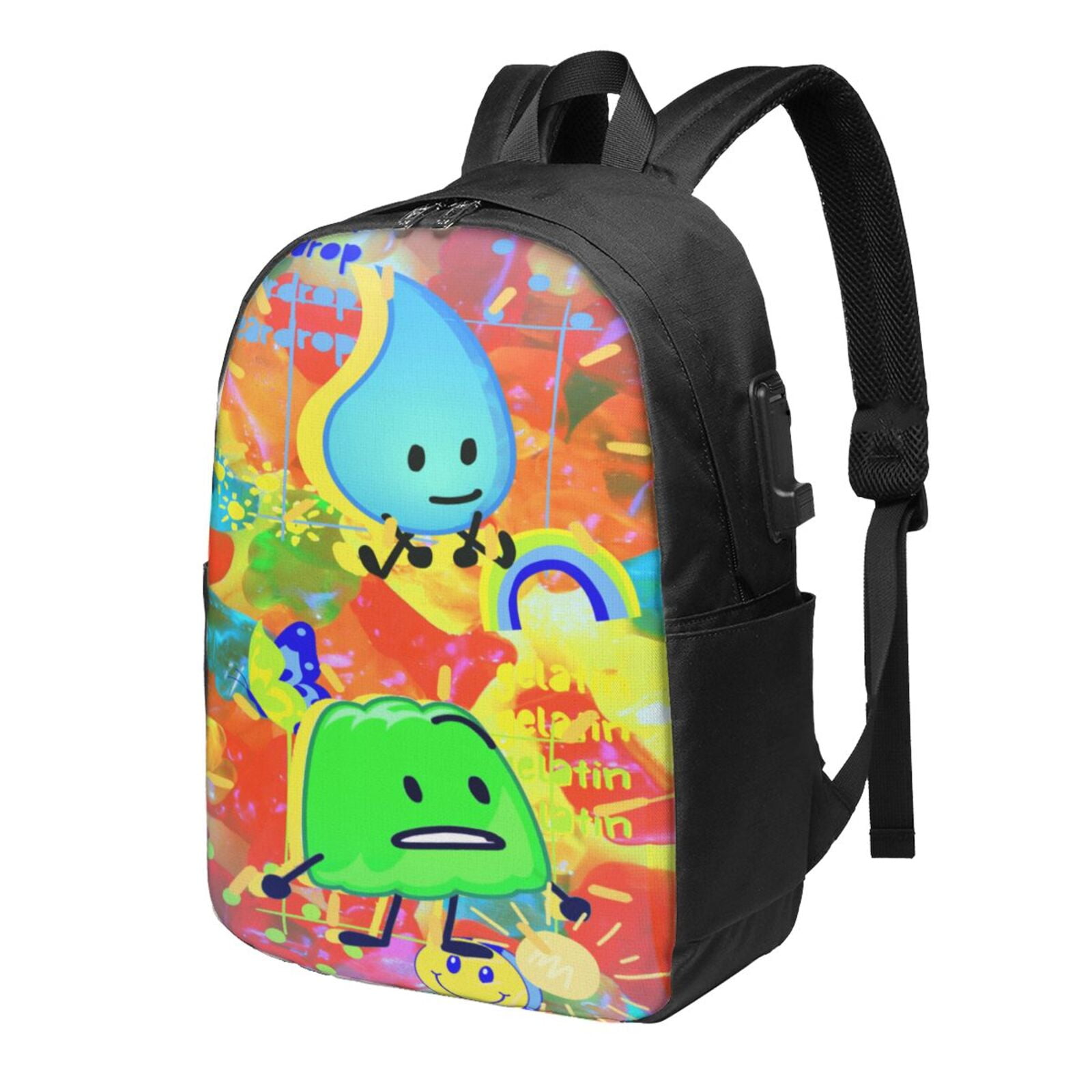 17in Game Bfdi Battle for Dream Island Backpack with Usb Charging Port ...