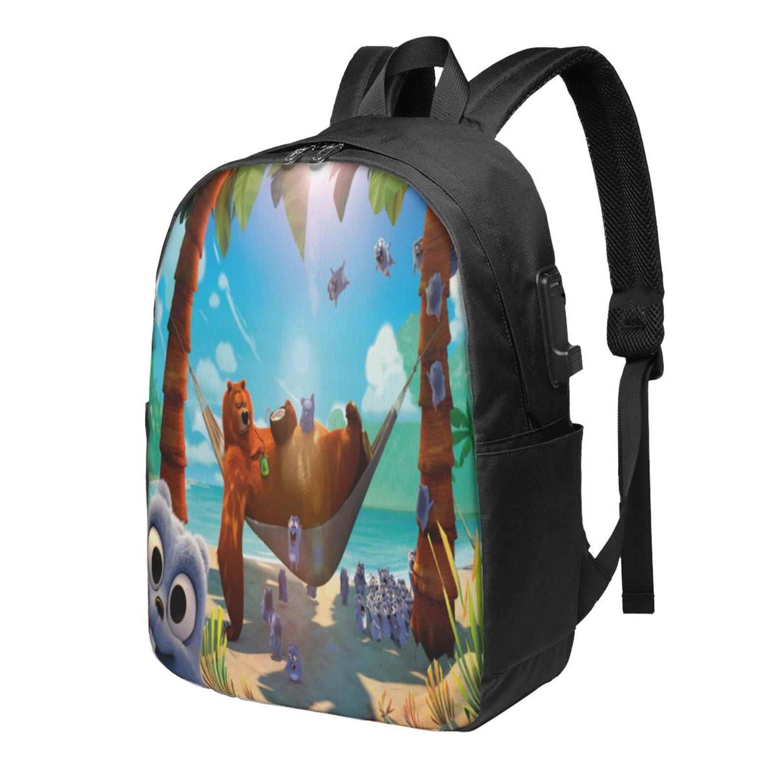 17in Grizzy And The Lemmings Backpack with Usb Charging Port Backpacks ...