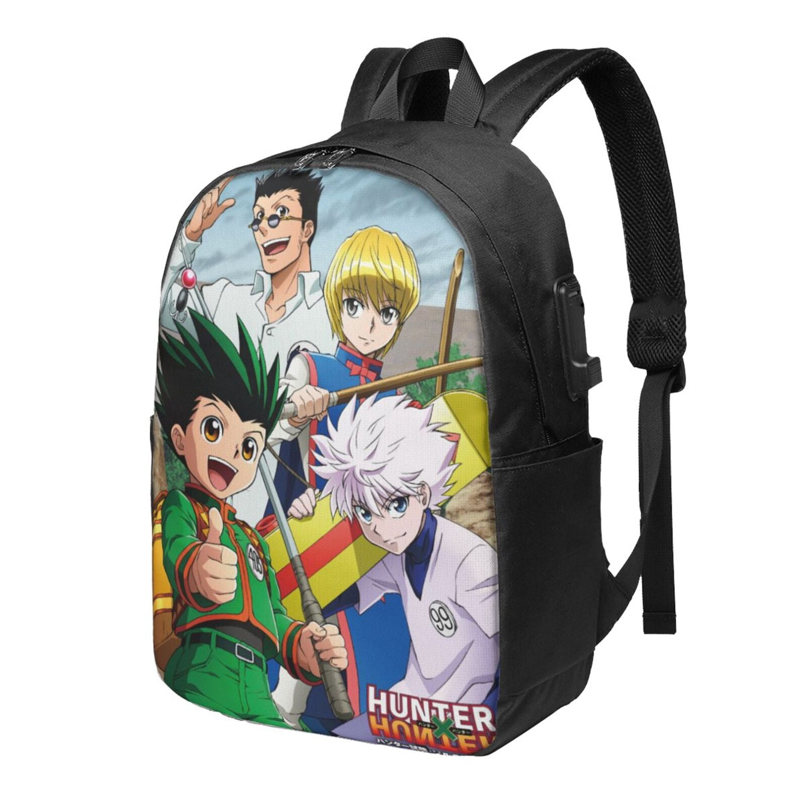 17in Hunter X Hunter Backpack with Usb Charging Port Cute Cartoon ...