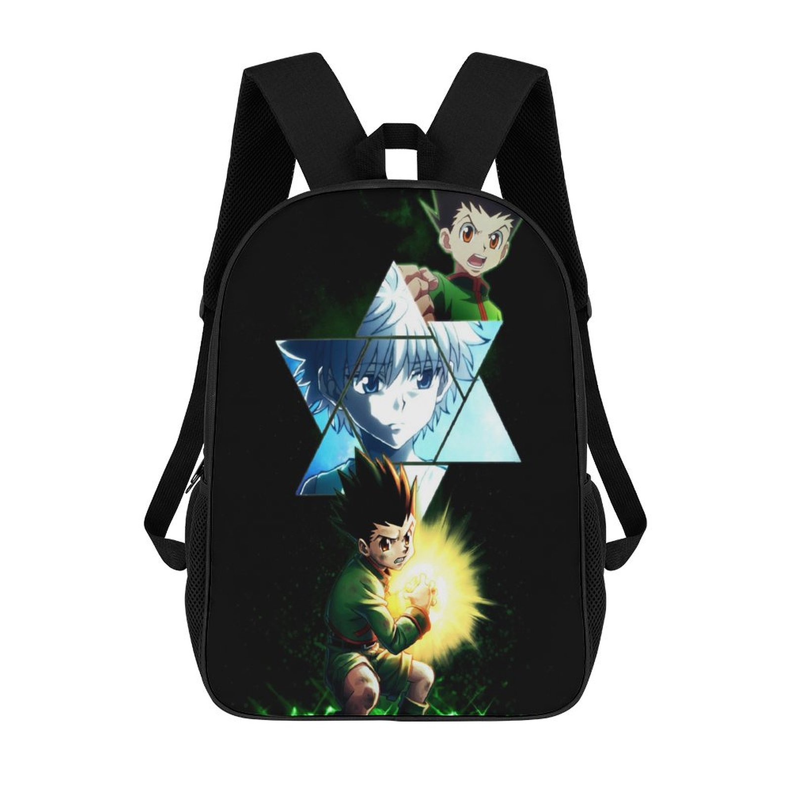 17in Hunter X Hunter Gon Killua Backpack Cartoon School Bookbag Graphic ...
