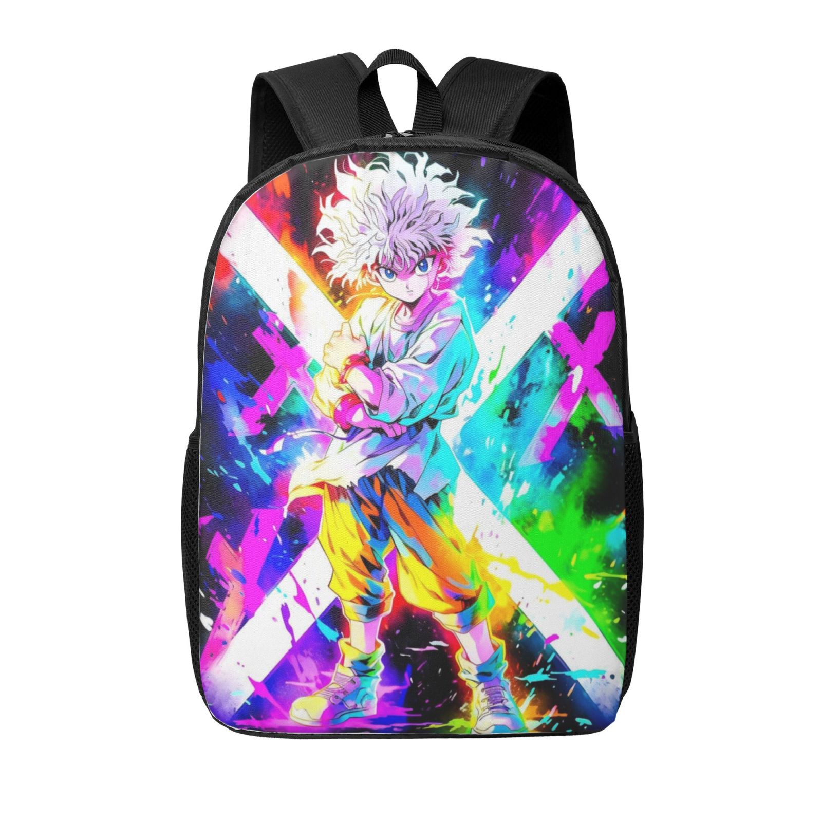 17In Hunter X Hunter Killua Lightning Backpac Cute Backpac Lightweight ...