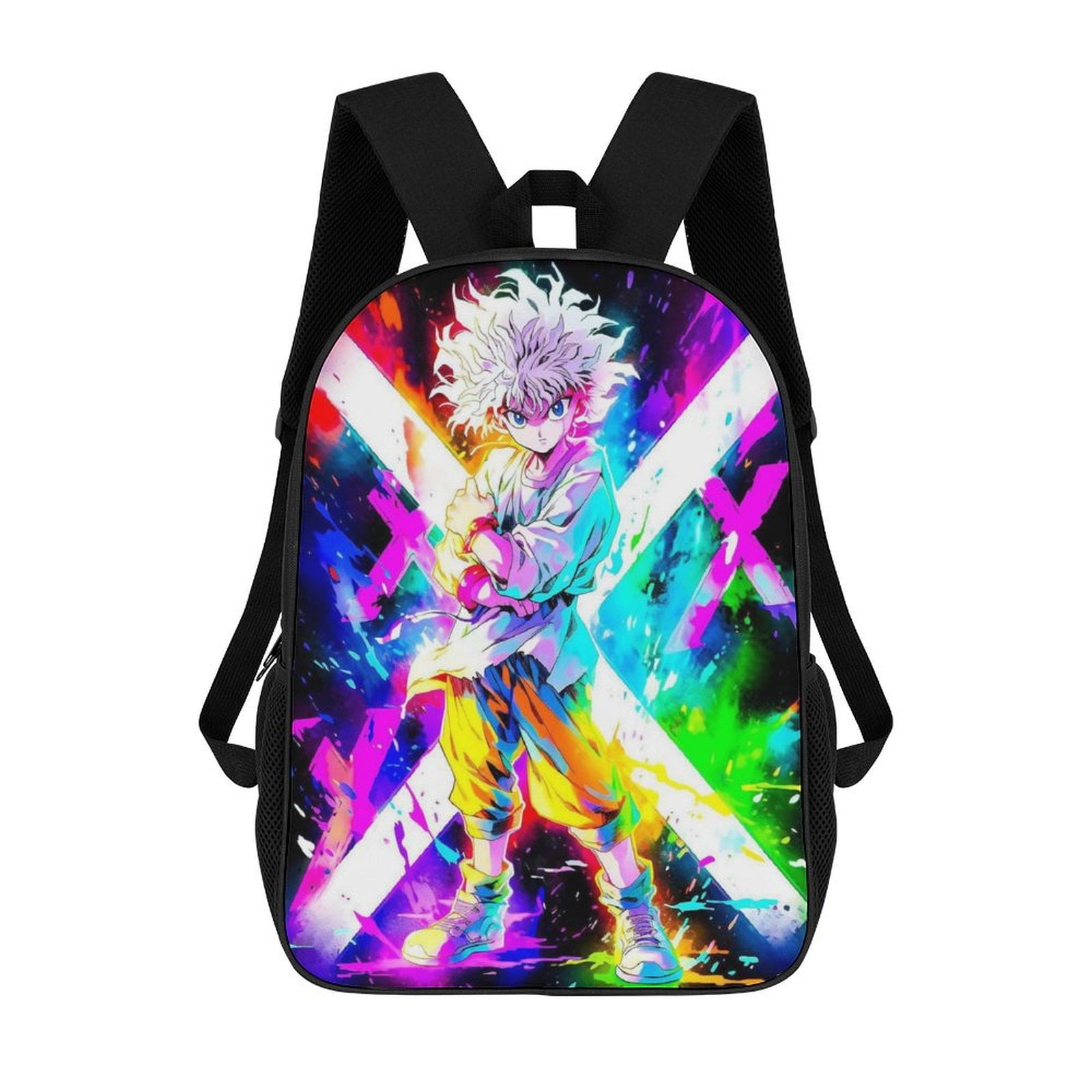 17in Hunter X Hunter Killua Lightning Backpack Cartoon School Bookbag ...