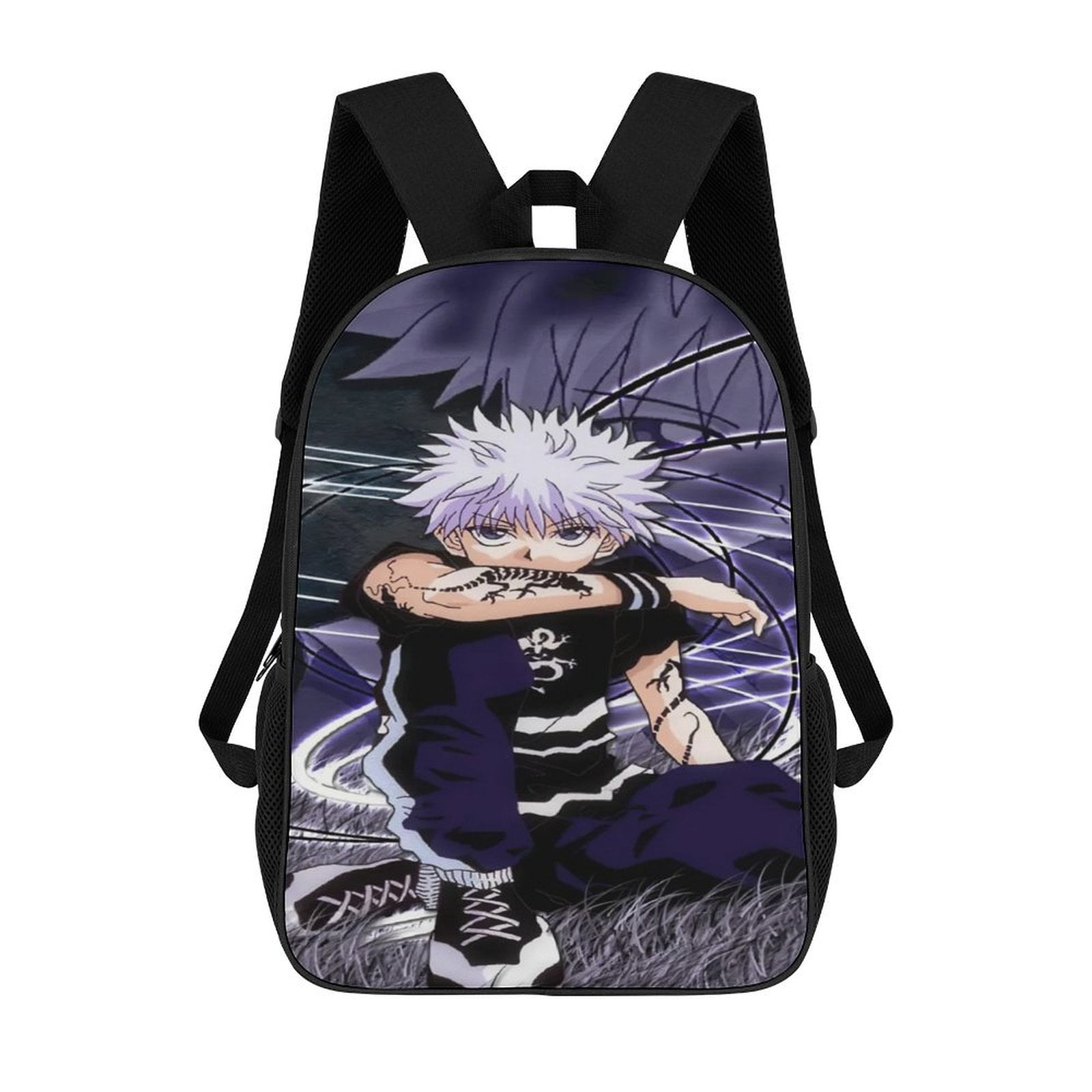 17in Hunter X Hunter Killua Lightning Backpack Cartoon School Bookbag ...