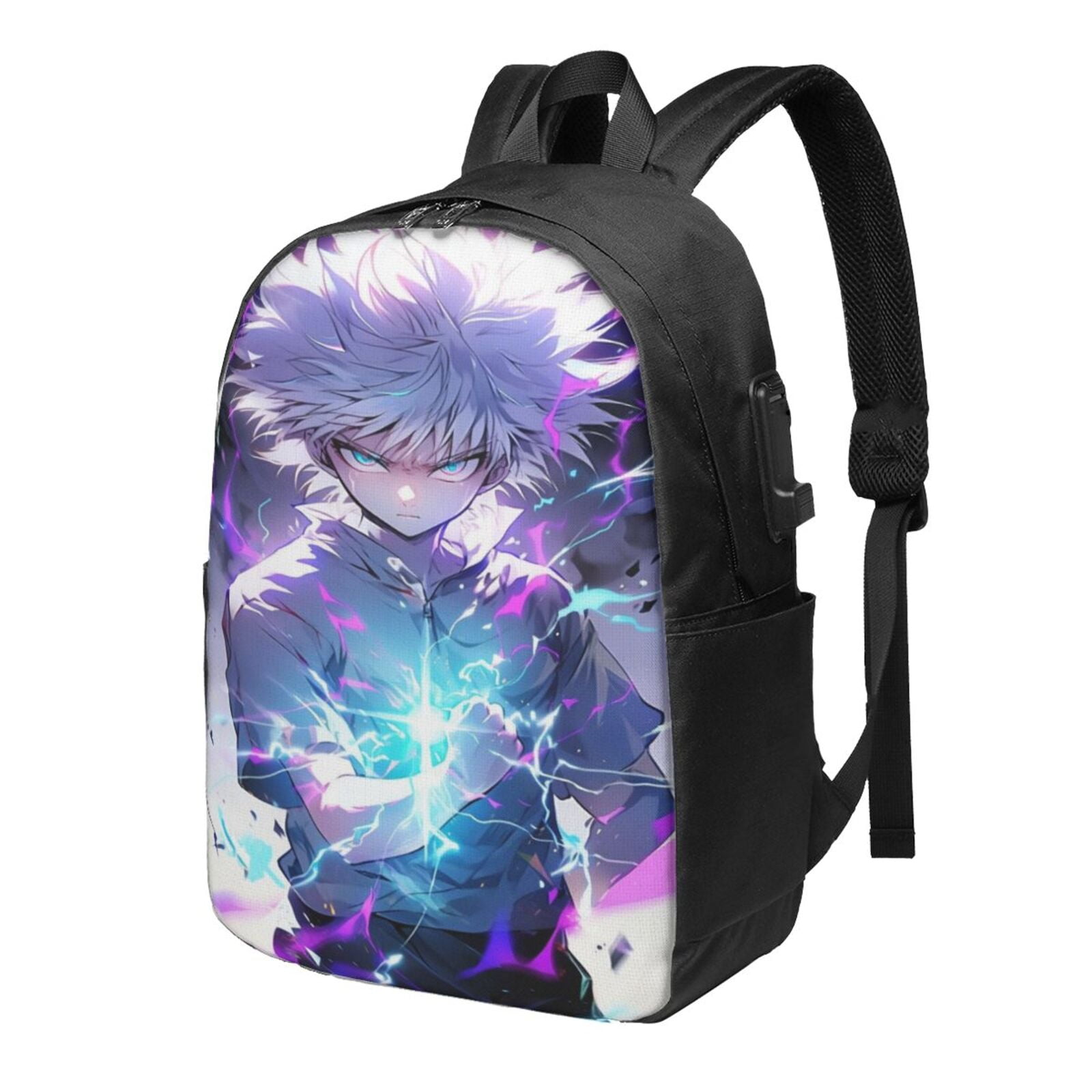 17in Hunter X Hunter Killua Lightning Backpack with Usb Charging Port ...