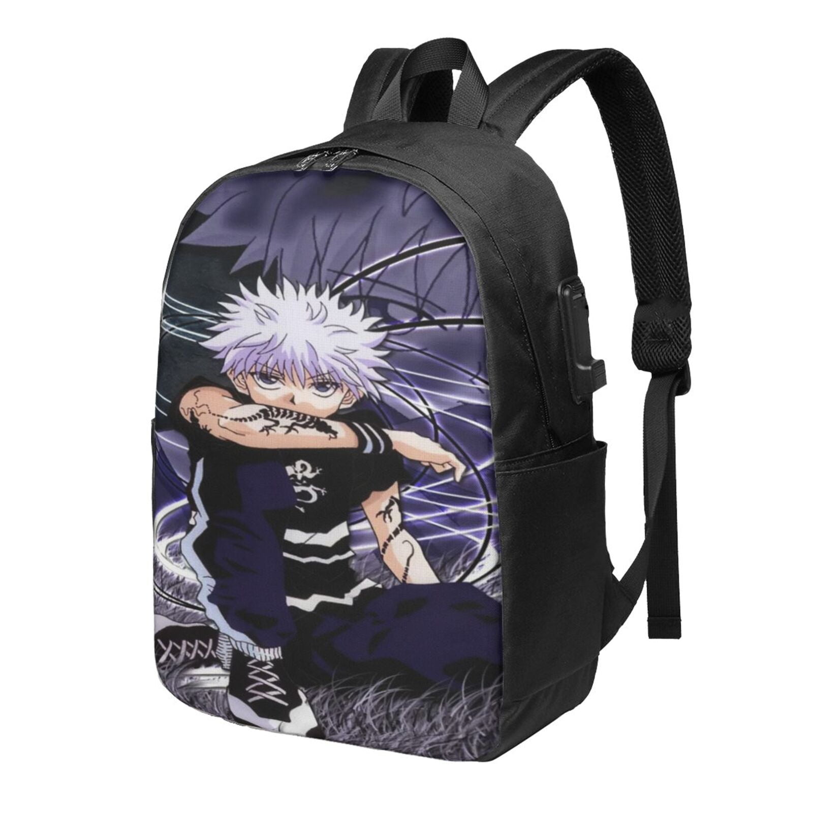 17In Hunter X Hunter Killua Lightning Backpac with Usb Charging Port ...