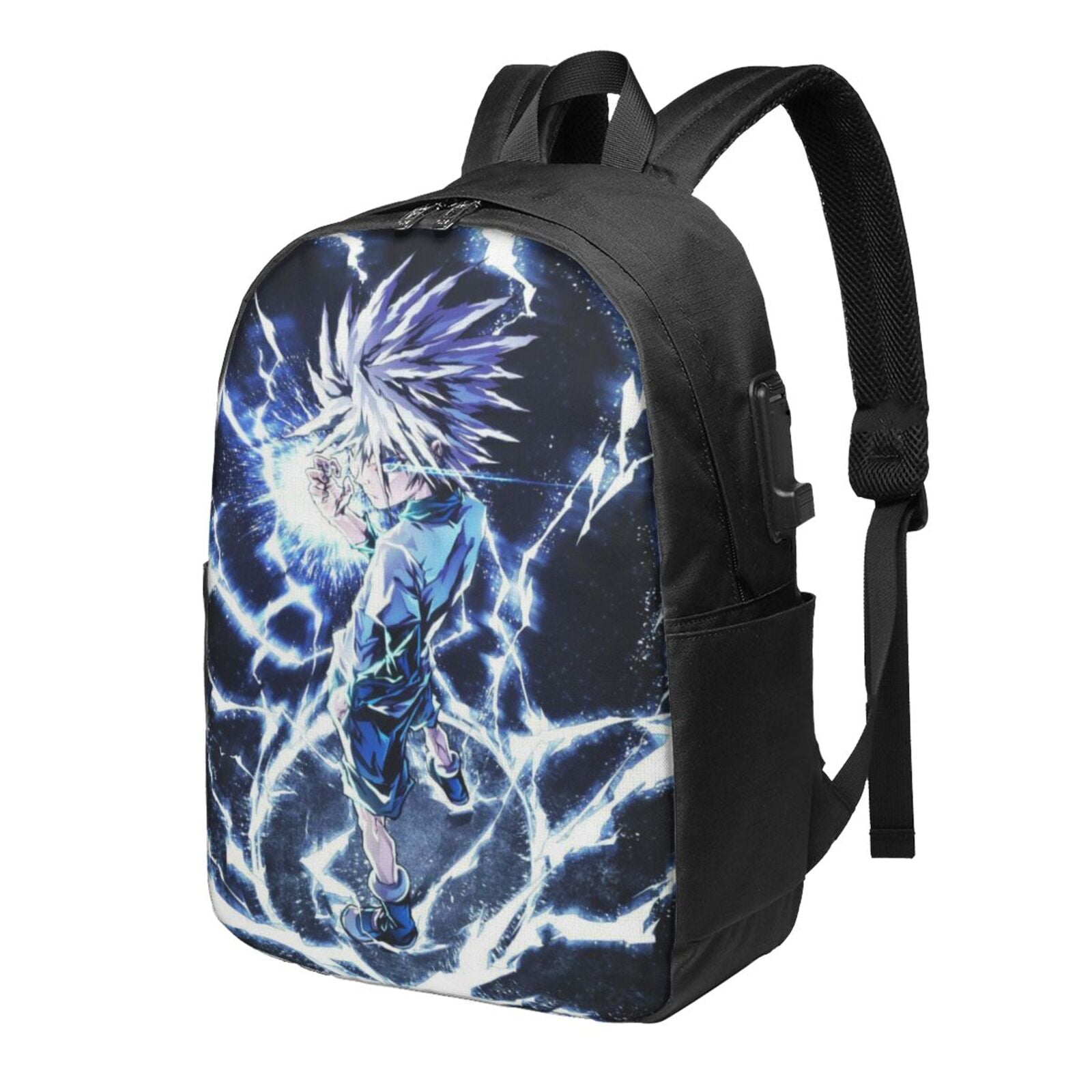 17in Hunter X Hunter Killua Lightning Backpack with Usb Charging Port ...