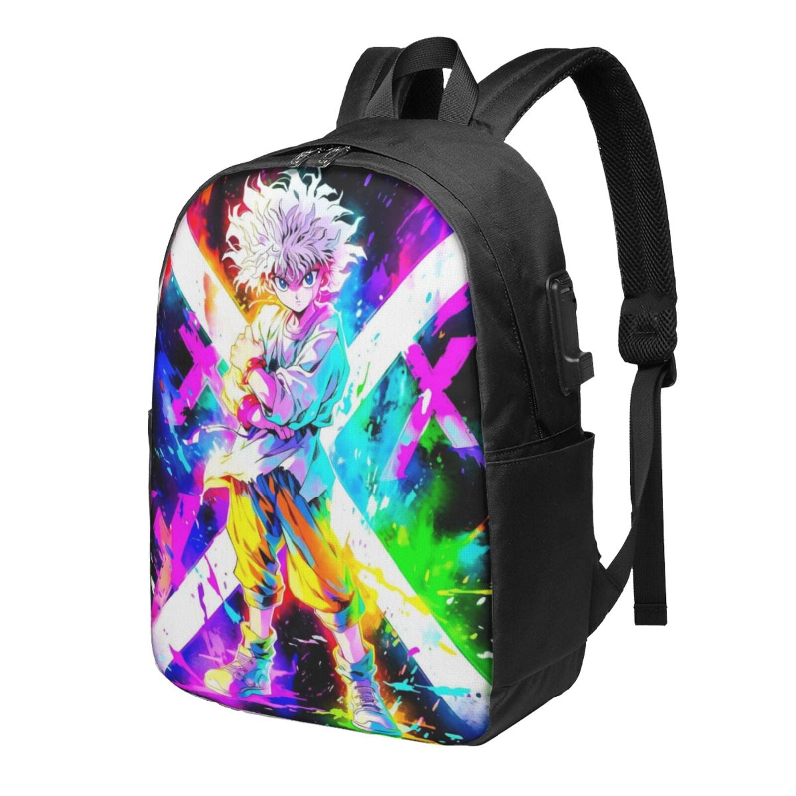 17in Hunter X Hunter Killua Lightning Backpack with Usb Charging Port ...