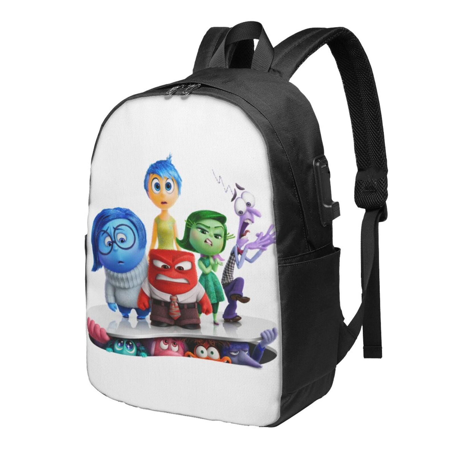 17in Inside O-u Backpack with Usb Charging Port Cute Cartoon Backpacks ...