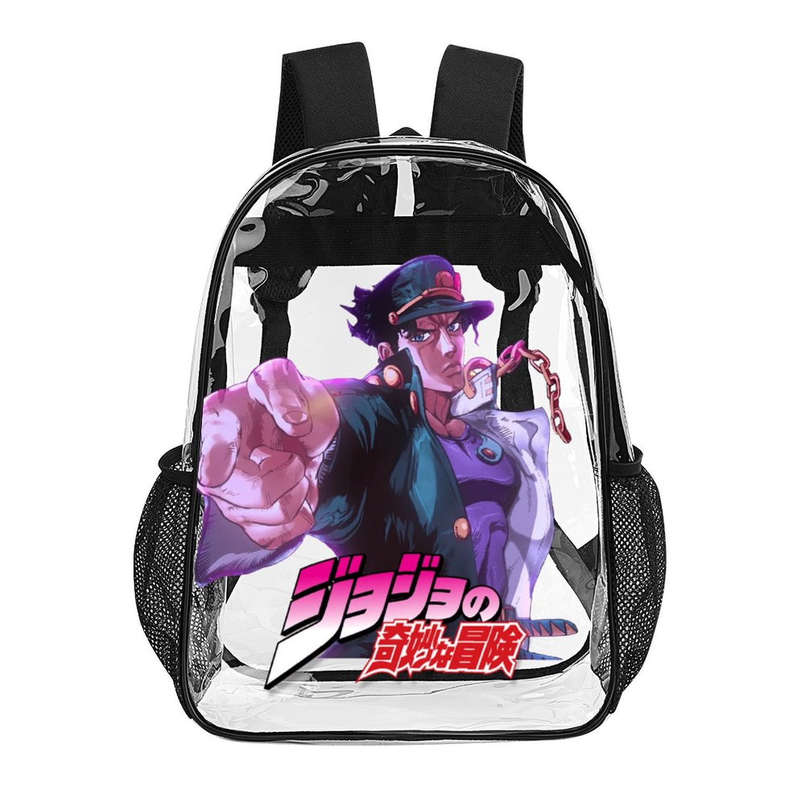 17In JoJo Bizarre Adventure Clear Backpac Clear Bag Heavy Duty PVC ...