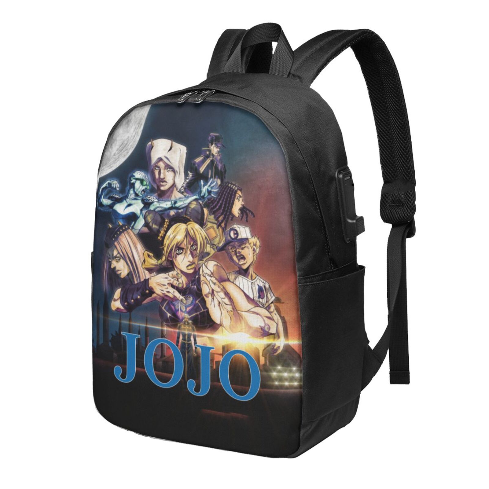 17in Jojo Bizarre Adventure Backpack with Usb Charging Port Backpacks ...